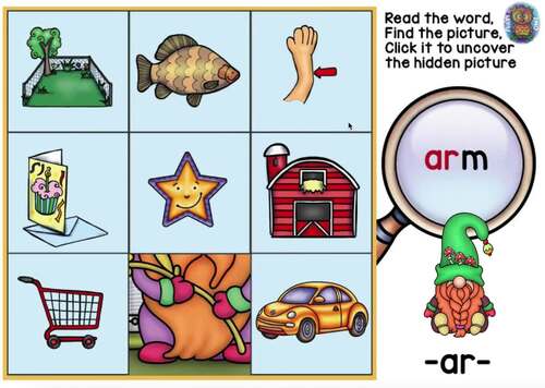 BOSSY R GAME PHONICS BOOM CARDS R CONTROLLED VOWEL AR WORDS WORK HIDDEN ...