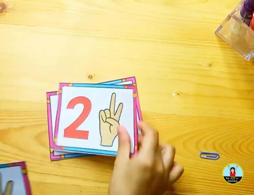 Numbers 1-10 Hand Counting Flashcards by The Joy in Teaching | TPT