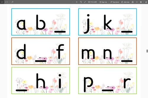 Alphabet: What's the missing letter? by Page Turns | TpT