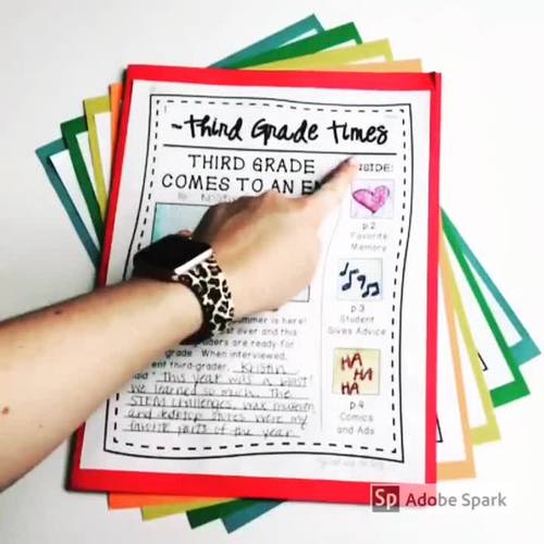 End of Year Writing Activity - 3rd Grade - (Print and Digital) | TpT