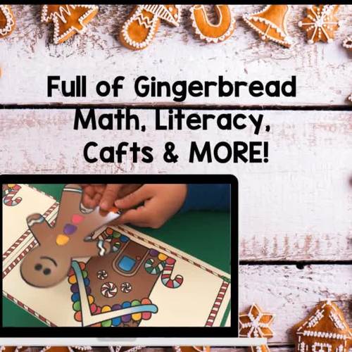 All About Gingerbread! 5-Day Lesson plans for Preschool, Pre-K, K ...