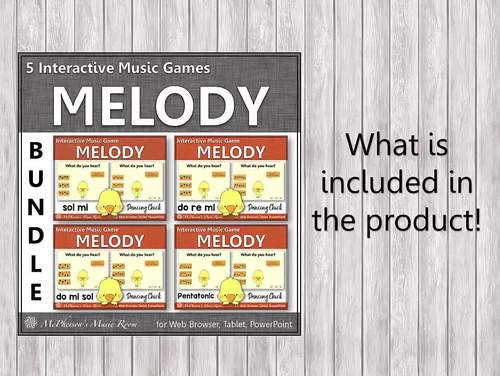 Spring Music | Solfege Interactive Melody Games Bundle {Dancing Chick}