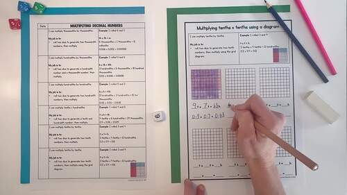 Roll and Solve: Multiplying Decimals using Dice | Differentiated