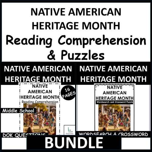 Native American Heritage Month Reading Comprehension | Wordsearch Crossword