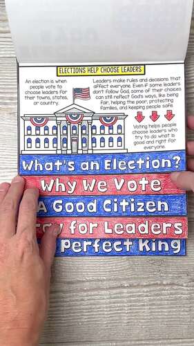 Voting & Election Day Christian Bible Craft Flip Book & Being a Good ...