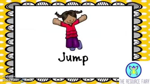 Kindergarten Sight Word Action Brain Break by The Resource Fairy