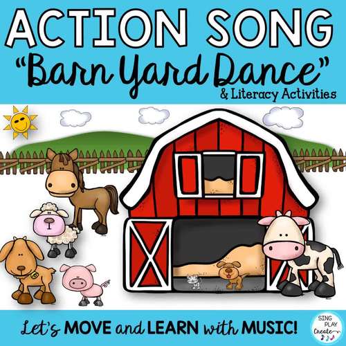 Farm Literacy Activities & Song "Come On Down to the Barnyard" Video ...