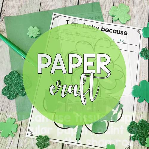 St. Patrick's Day Paper Tearing Craft by A Teacher and her Cat | TPT