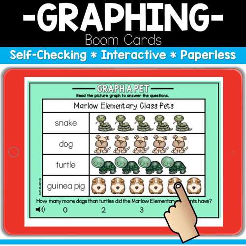 1st Grade: Graphing Bundle – BOOM Cards & Practice Pages | TPT