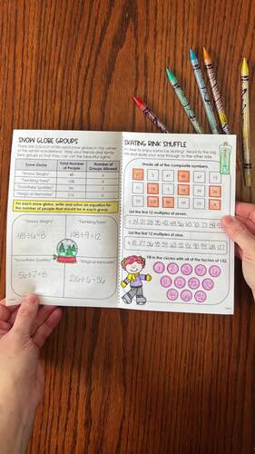 4th Grade Mini Math Project Math Test Prep Multiplication Division January