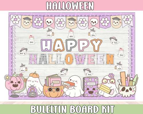 Halloween Bulletin Board Kit | Door & Classroom Decor | October Student ...