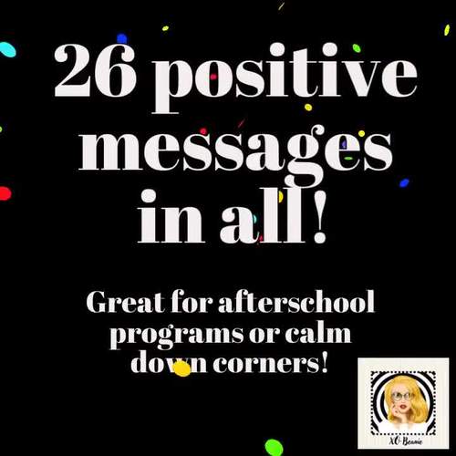 Positive message color pages! by XOXO Beanie | Teachers Pay Teachers