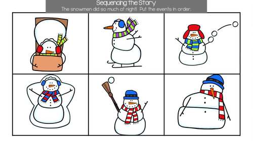 Distance Learning - Snowmen At Night Book Companion by Allyson | TpT