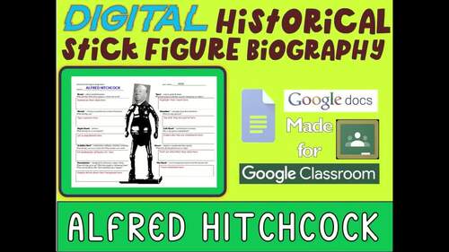 GREATEST ACTORS BUNDLE - 50 Google Doc Stick Figure Mini Bios | TPT
