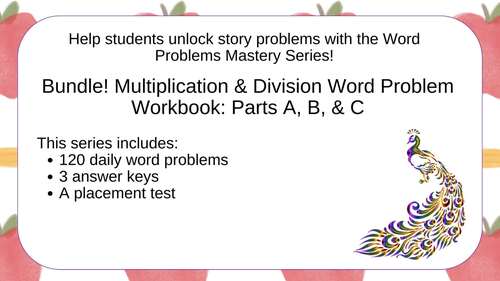 Multiplication & Division Facts Word Problem Solving Intervention Bundle