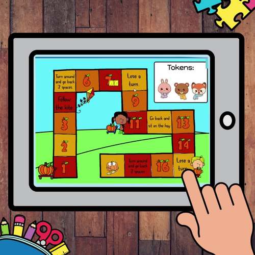 Movement Board Game Executive Functions Fall BOOM CARDS by Teacher ...