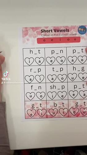 Phonetic Valentine's Day CVC Words, Sight Word,Short Vowel, Sounds ...