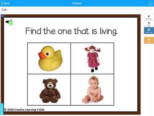 Receptive by Class ABA Boom Cards for Distance Learning | TPT