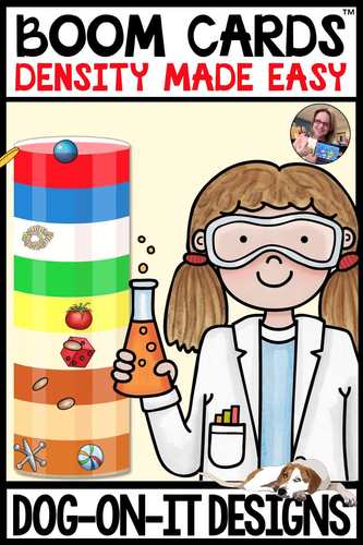 Density BOOM Cards™ Distance Learning by June Shanahan Dog-On-It Designs