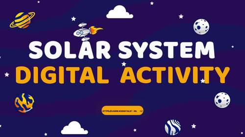 Solar System Activity - Digital by K's Digital Store | TPT
