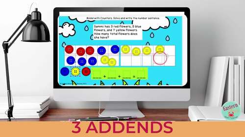 3 Addend Word Problems by Eastern Shore Math Teacher | TPT