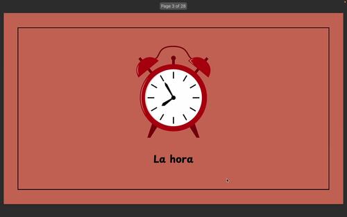 Telling Time, Days, and Dates in Spanish (A1 Lesson Presentation)
