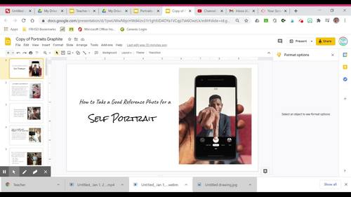 Distance Learning: Art-Taking a Reference Photo for an Expressive Self ...