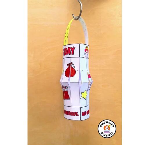St. Nicholas Day Paper Lantern Craft – Fun and Festive Activity for Kids