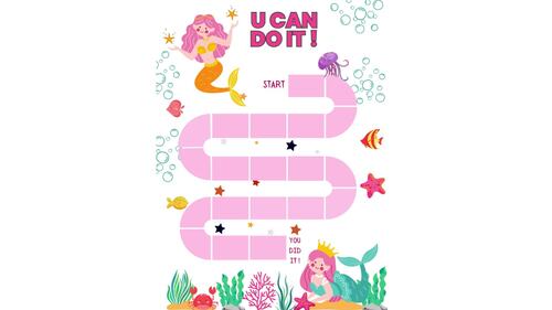 MERMAID REWARD CHART WORKSHEETS / MERMAID REWARD CHART EXIRCICES