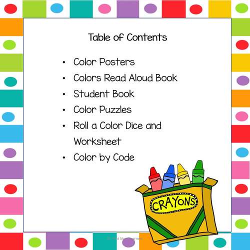 Learning Colors | Color Activities and Color Posters for the Classroom
