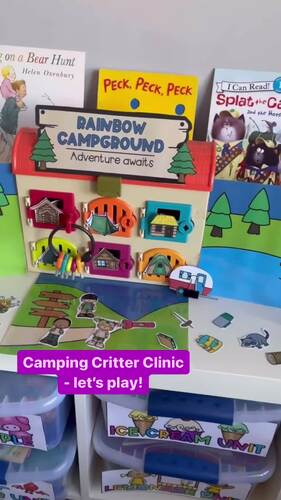 Camping Speech and Language Therapy Toy Companion for the Critter Clinic