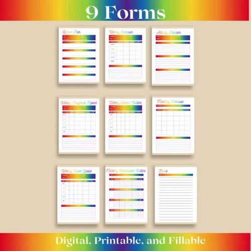 Classroom Organization Form Bundle Lesson Planner Weekly Summary ...