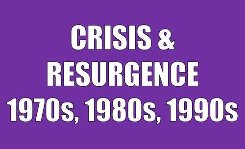 Crisis & Resurgence: 1970s, 1980s, 1990s U.S. History Timeline with ...