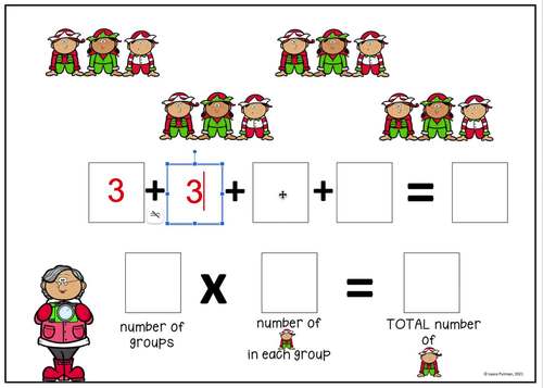Christmas Multiplication & Repeated Addition for Google Slides | TpT