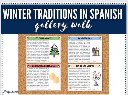 8 Spanish Winter Traditions Readings | Gallery Walk + Individual Readings