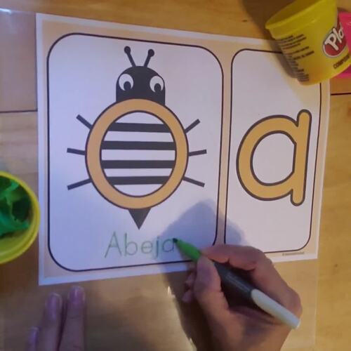 Tracemos el Abecedario con Plastilina, letras Mayusculas-Tracing the ...