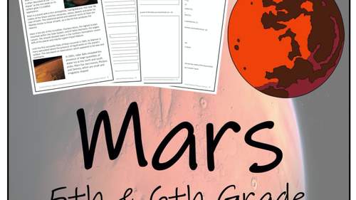 Mars The Red Planet Close Reading Comprehension Activity | 5th Grade ...