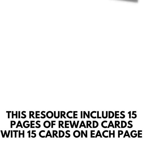 Editable Reward Cards for Positive Reinforcement or Incentives ...