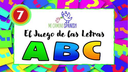 ¡El Juego de las Letras! (Spanish Vocabulary Game!) FULLY CUSTOMIZABLE!