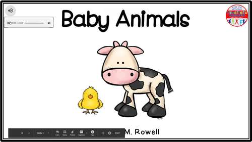 Baby Animals Emergent Reader Print and Digital by Kinesthetic Classroom