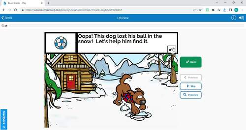 Help the Dog Find the Ball. by Creative Speech Language Resources