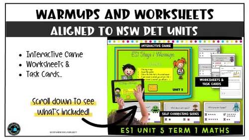 NSW DET Unit 5 ES1, Daily Warmups, worksheets and Interactive self ...