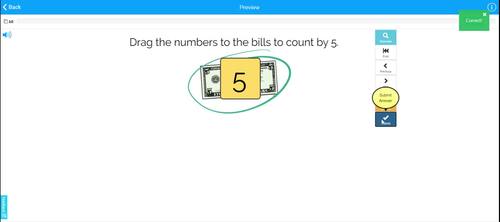 Distance Learning- Count by 5 to 50 Drag and Drop Boom Cards | TPT