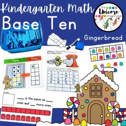 Kindergarten Teen Numbers Gingerbread Holiday Math Activities | TPT
