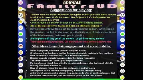 TIGERS - ANIMAL FAMILY FEUD! fun, interactive critical thinking ...