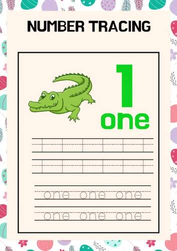 Number Tracing Coloring Easter Worksheet PreK - 2nd Easter Activity ...