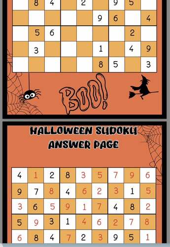Halloween Sudoku for Elementary by TechLitTeach | TPT