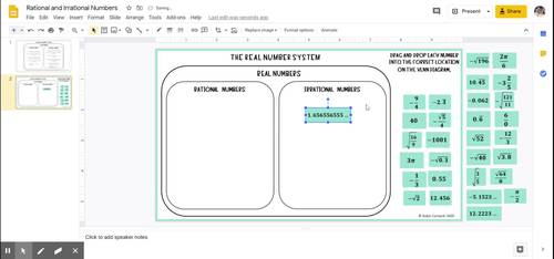 Rational and Irrational Numbers Digital Activity | TpT