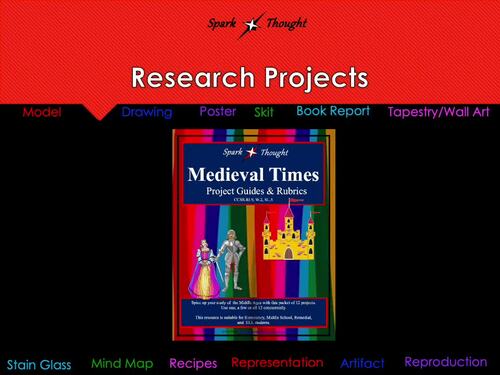 Project Guides for Medieval Times by Spark Thought | TPT