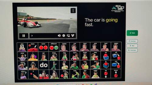 AAC Talking Core Board Bundle: GO, STOP, MORE, LIKE (Boom Cards)